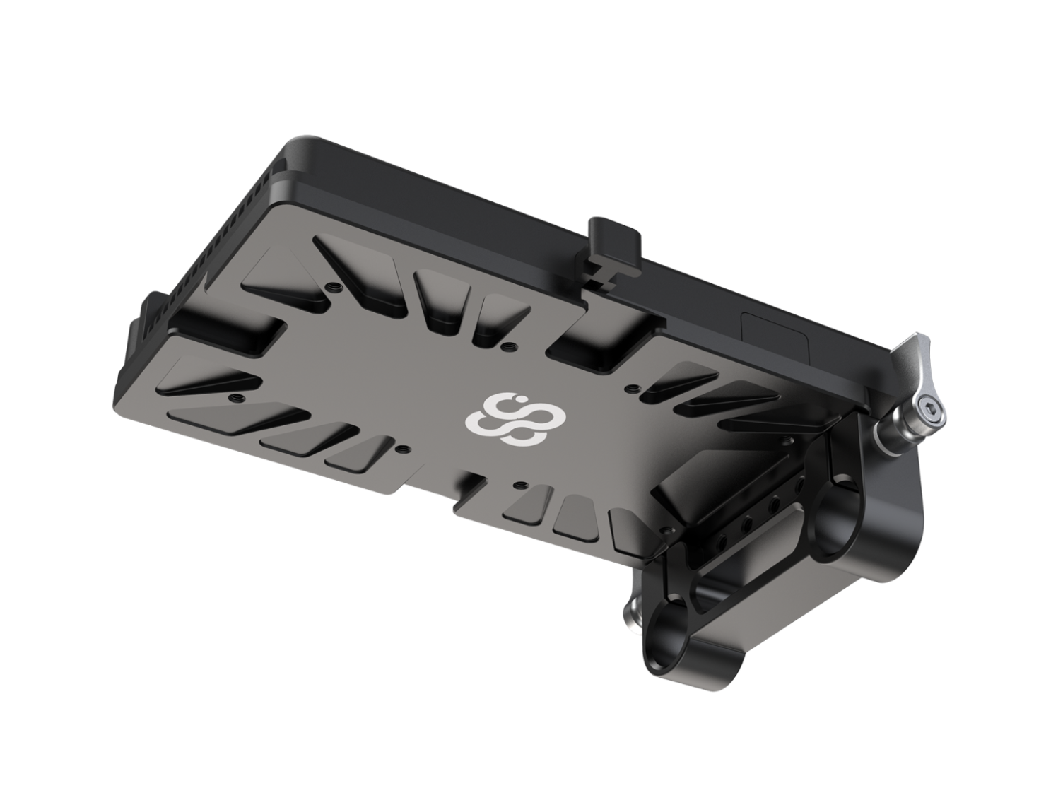 8SINN Battery Mounting Plate with 15mm Rod Clamp + V-Mount Battery ...