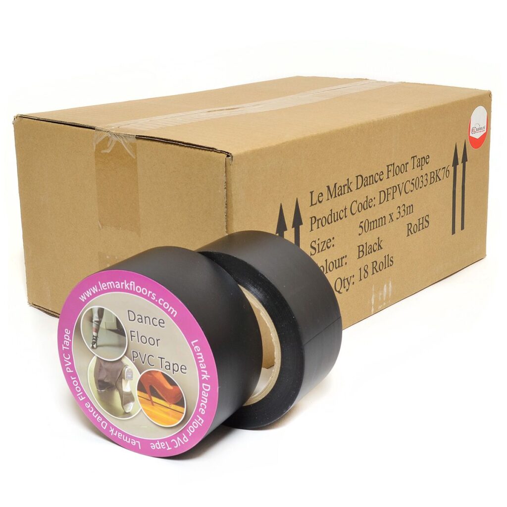 Le Mark Dance floor tape matte 50mm x 33m box 18 rolls | Cinegear Amsterdam