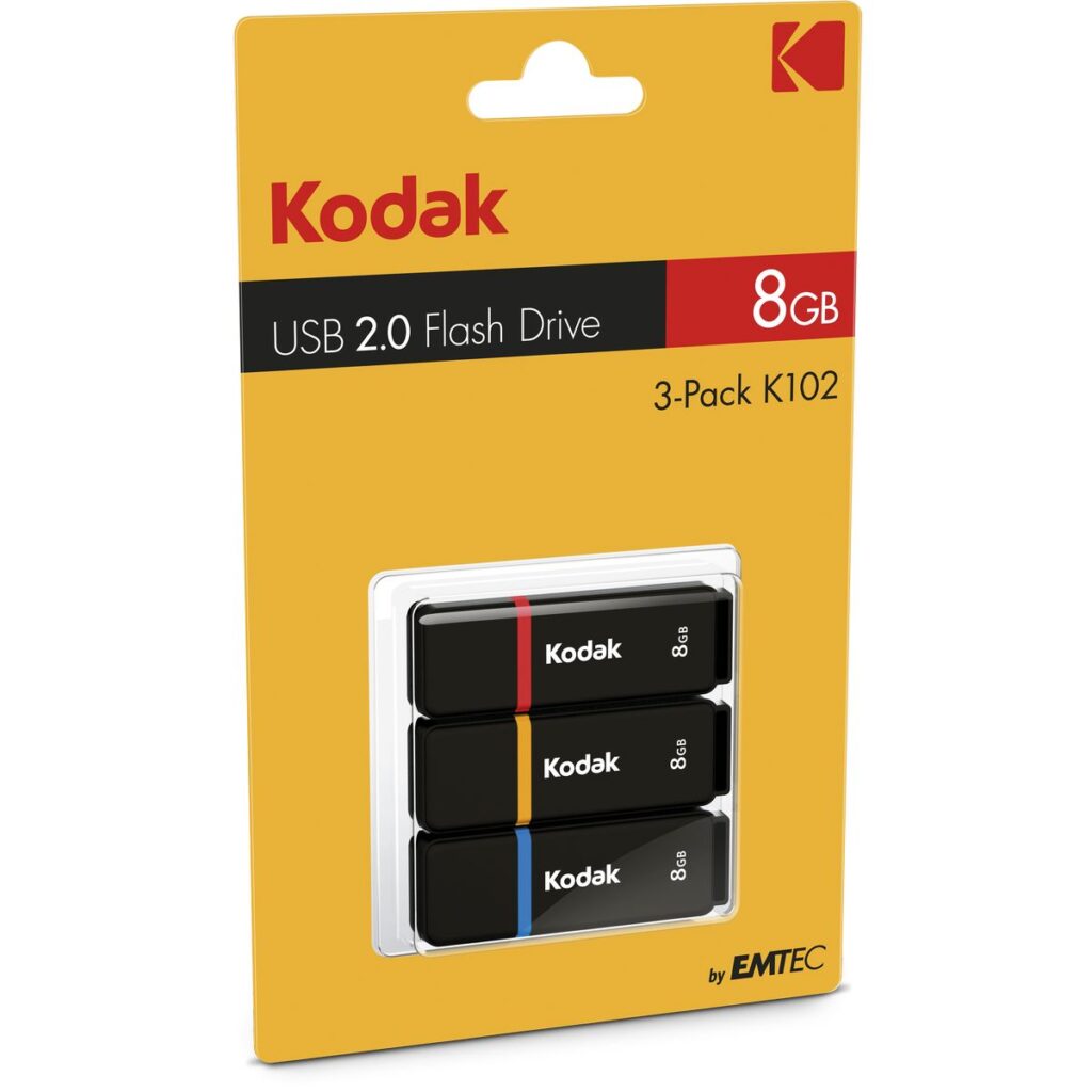 Kodak USB2.0 K100 8GB 3-pack | Cinegear Amsterdam