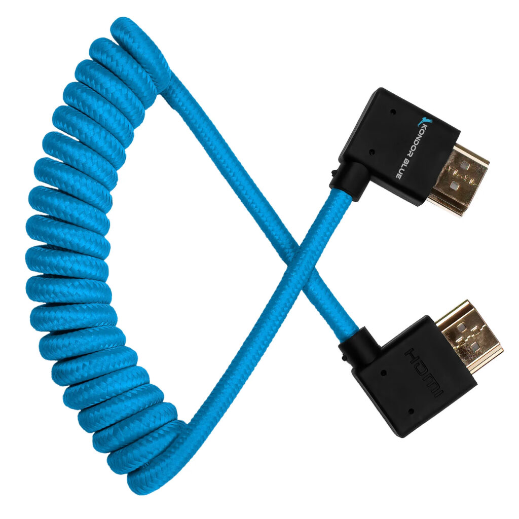 Kondor Blue Right Angle Full HDMI Cable for On-Camera Monitors 12-24 ...