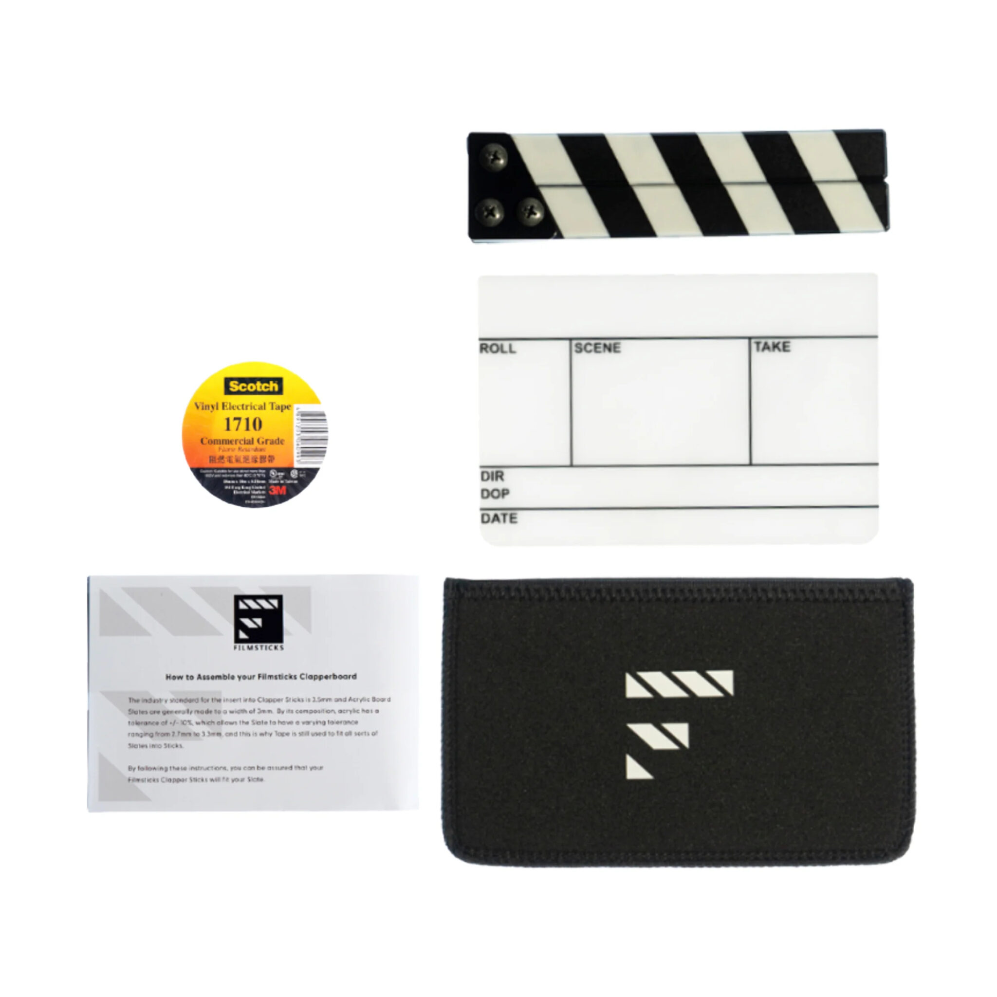 Filmsticks Clapperboard Kit Tiny - USA Version | Cinegear Amsterdam