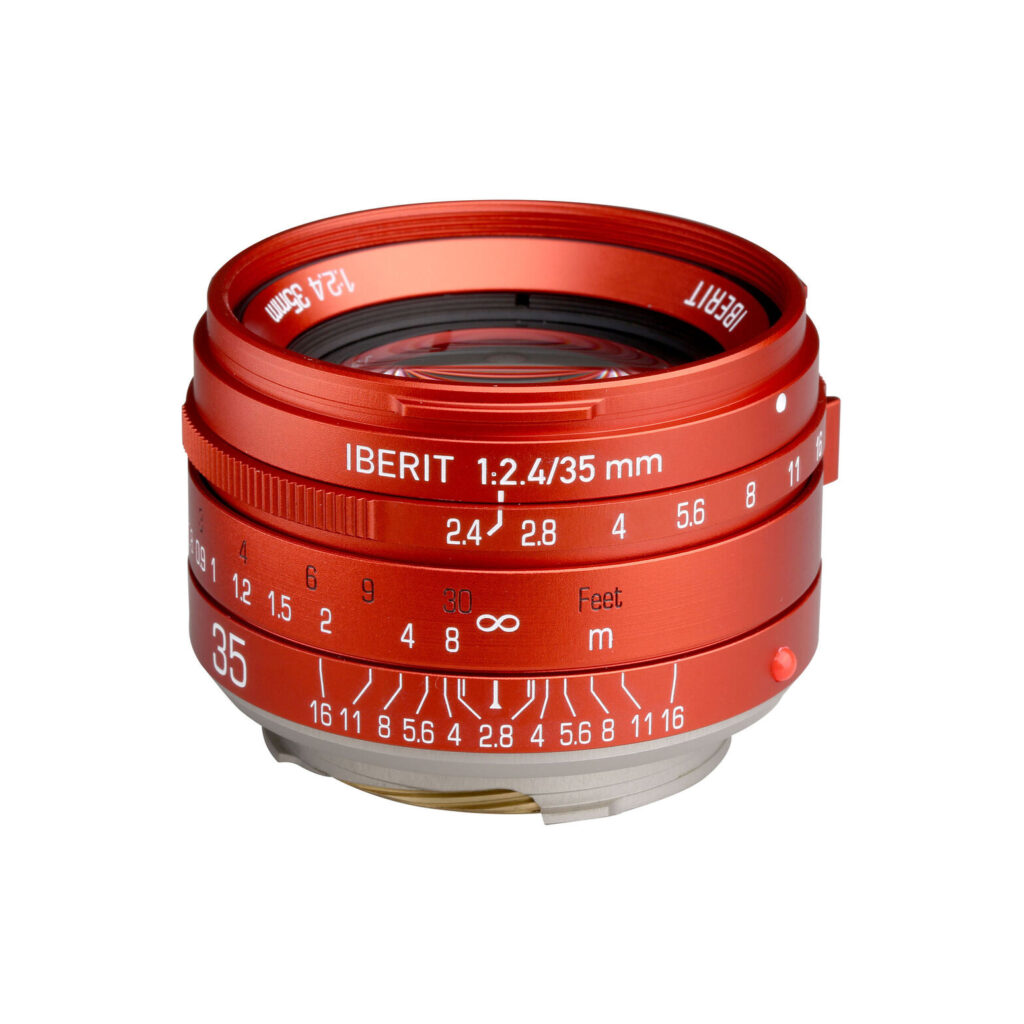 KIPON Iberit 35mm f/2.4 Lens - Leica M (Red) | Cinegear Amsterdam